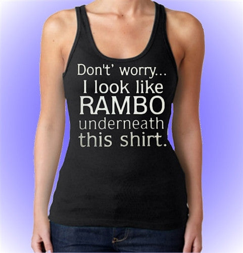 I Look Like Rambo Tank Top W 318 – Shore Store