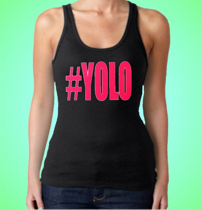 # YOLO Pink Tank Top W – Shore Store